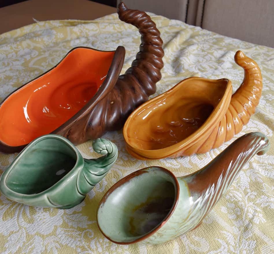 Vintage Pottery & Flowers Thanksgiving Centerpiece - Lora Bloomquist ...