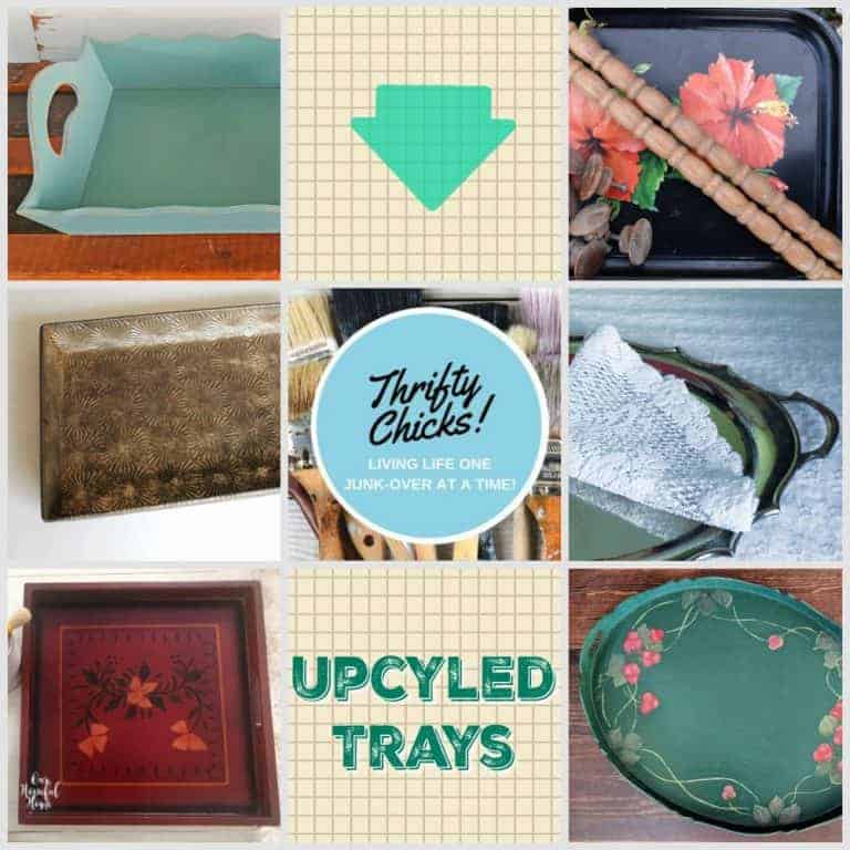 How to Upcycle Vintage Metal Trays into a Tiered Stand - Lora ...