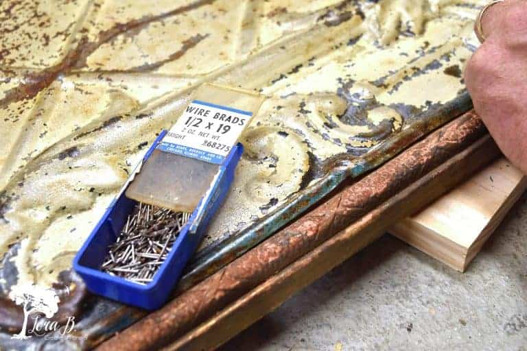 DIY Repurposed Mirror Frame with Vintage Tin - Lora Bloomquist~Create ...