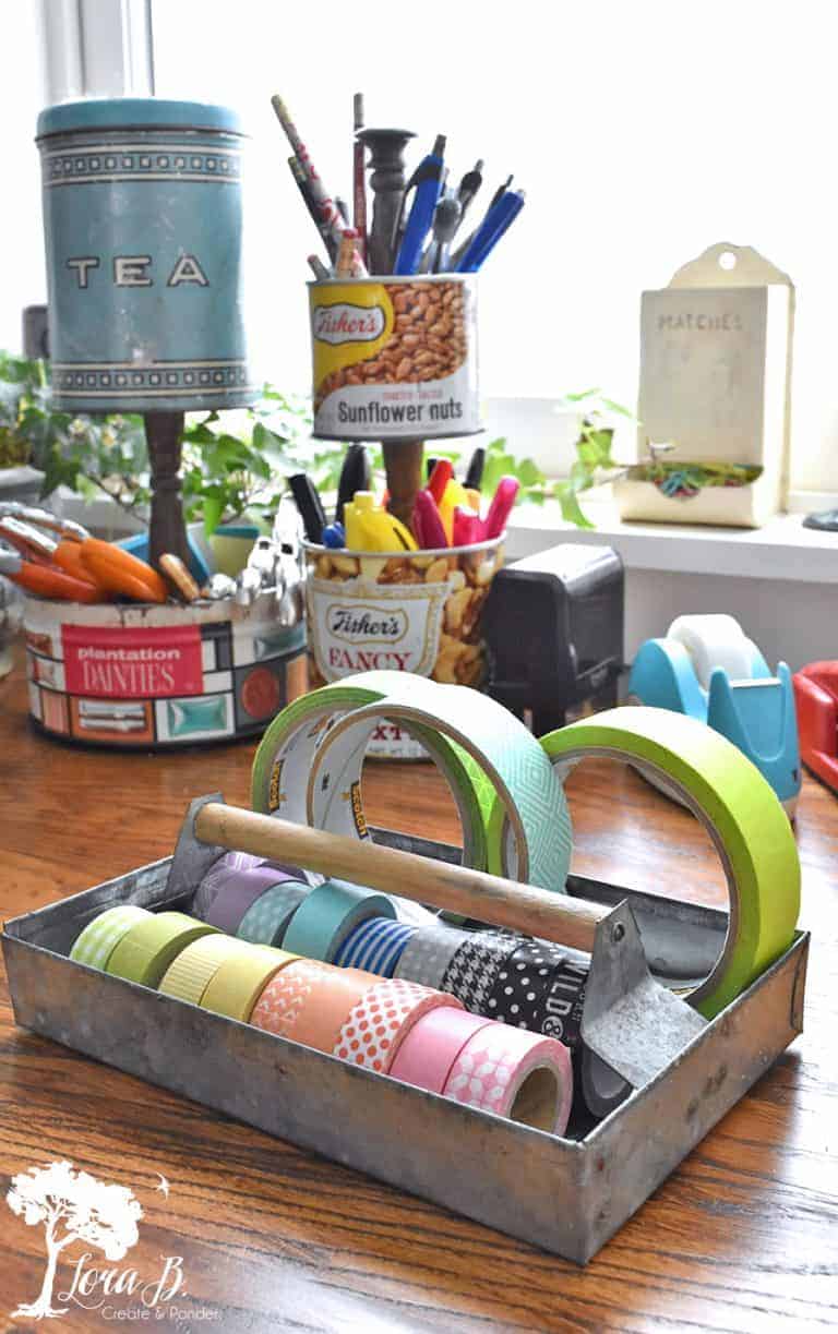 11+ Creative Ways to Use Old Tool Boxes (all through the house) - Lora ...