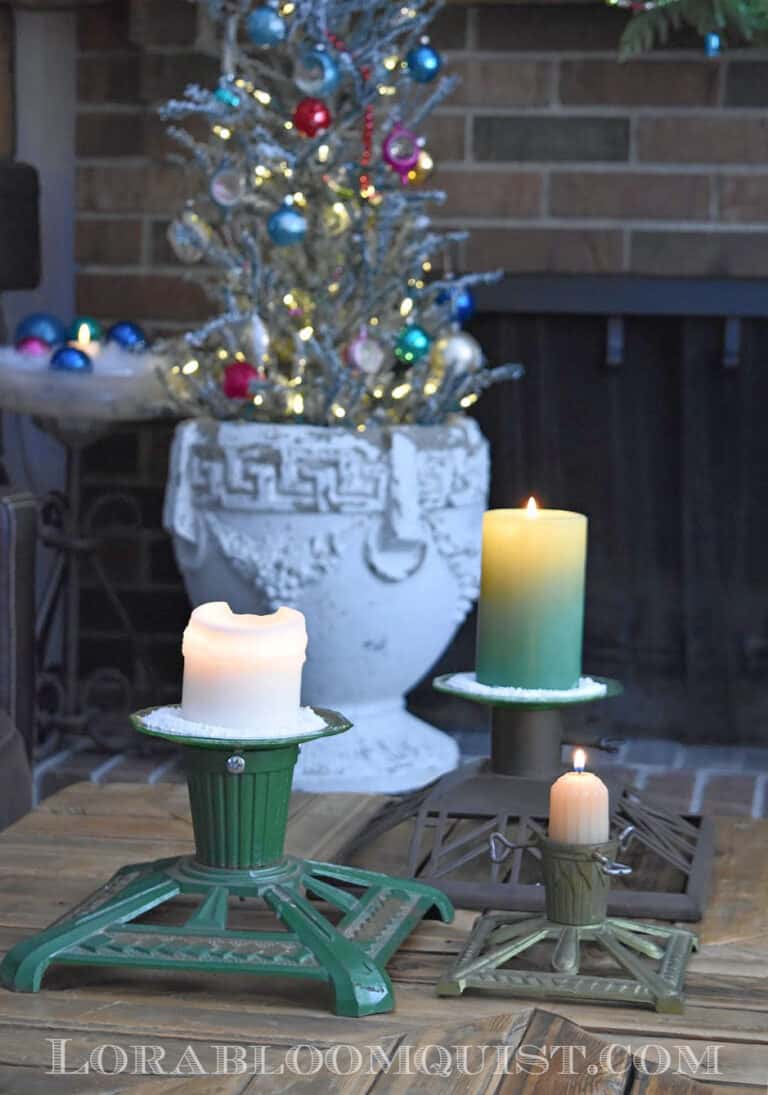 10 Ways to Decorate with Vintage Christmas Tree Stands - Lora ...