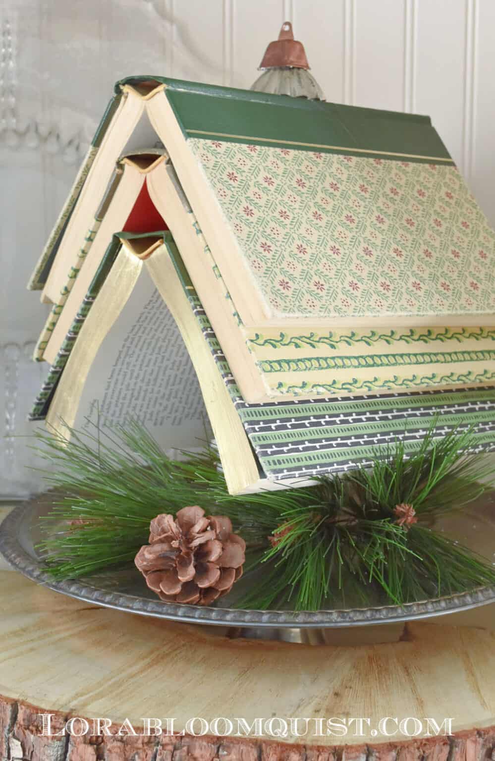 Easy Upcycled Book Tree - Lora Bloomquist~Create & Ponder