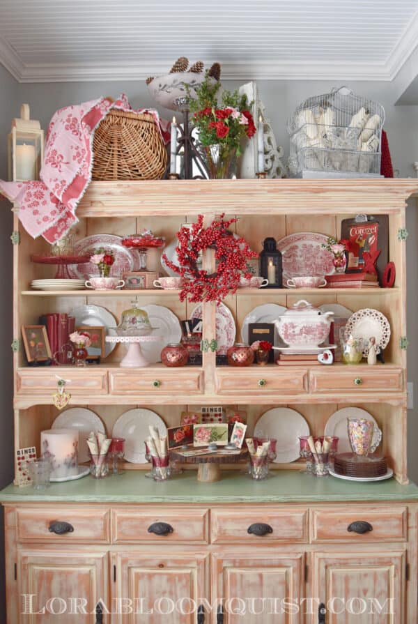 How to Style a Hutch for Every Season - Lora Bloomquist~Create & Ponder