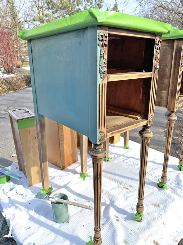 How to Repurpose a Vintage Vanity into Beautiful Side Tables - Lora ...