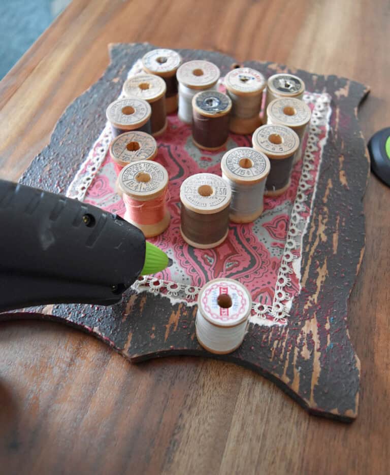 Valentine Thread Spool Art with Vintage Style - Lora Bloomquist~Create ...