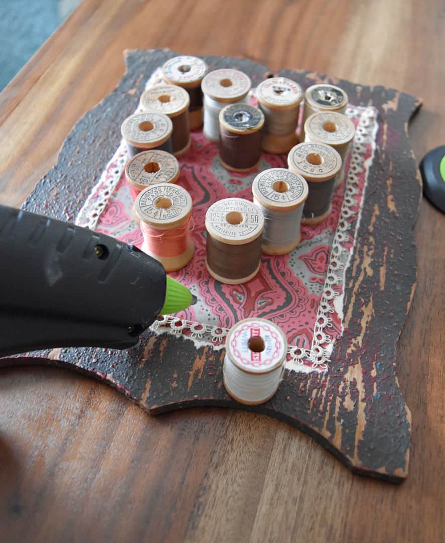 Valentine Thread Spool Art with Vintage Style - Lora Bloomquist~Create ...
