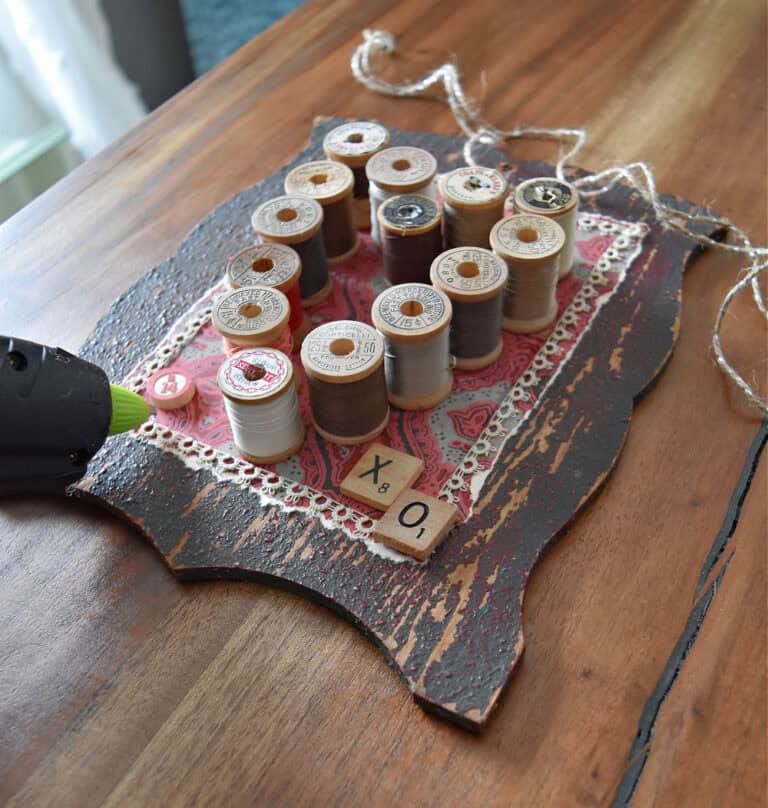 Valentine Thread Spool Art with Vintage Style - Lora Bloomquist~Create ...