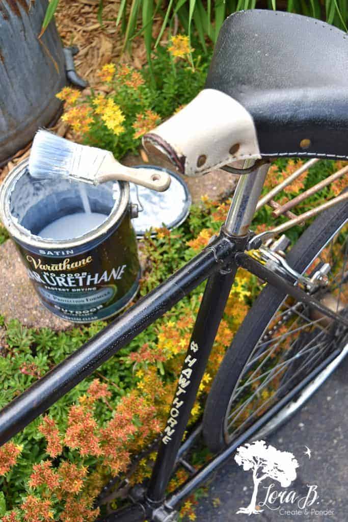 Vintage Bicycle Garden Art - Lora Bloomquist~Create & Ponder