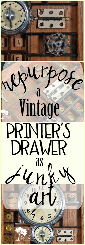 Repurposing a Vintage Printer's Box - Lora Bloomquist~Create & Ponder