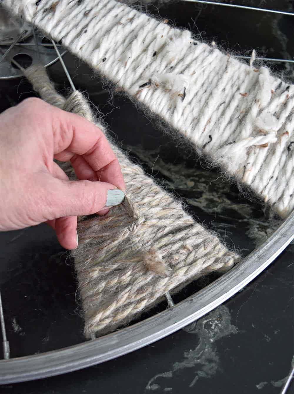 Upcycled Bicycle Wheel Art - Lora Bloomquist~Create & Ponder