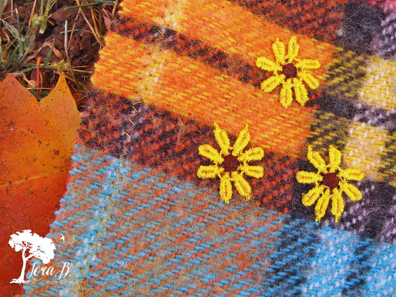 Repurposed Wool Blanket Bunting How To - Lora Bloomquist~Create & Ponder