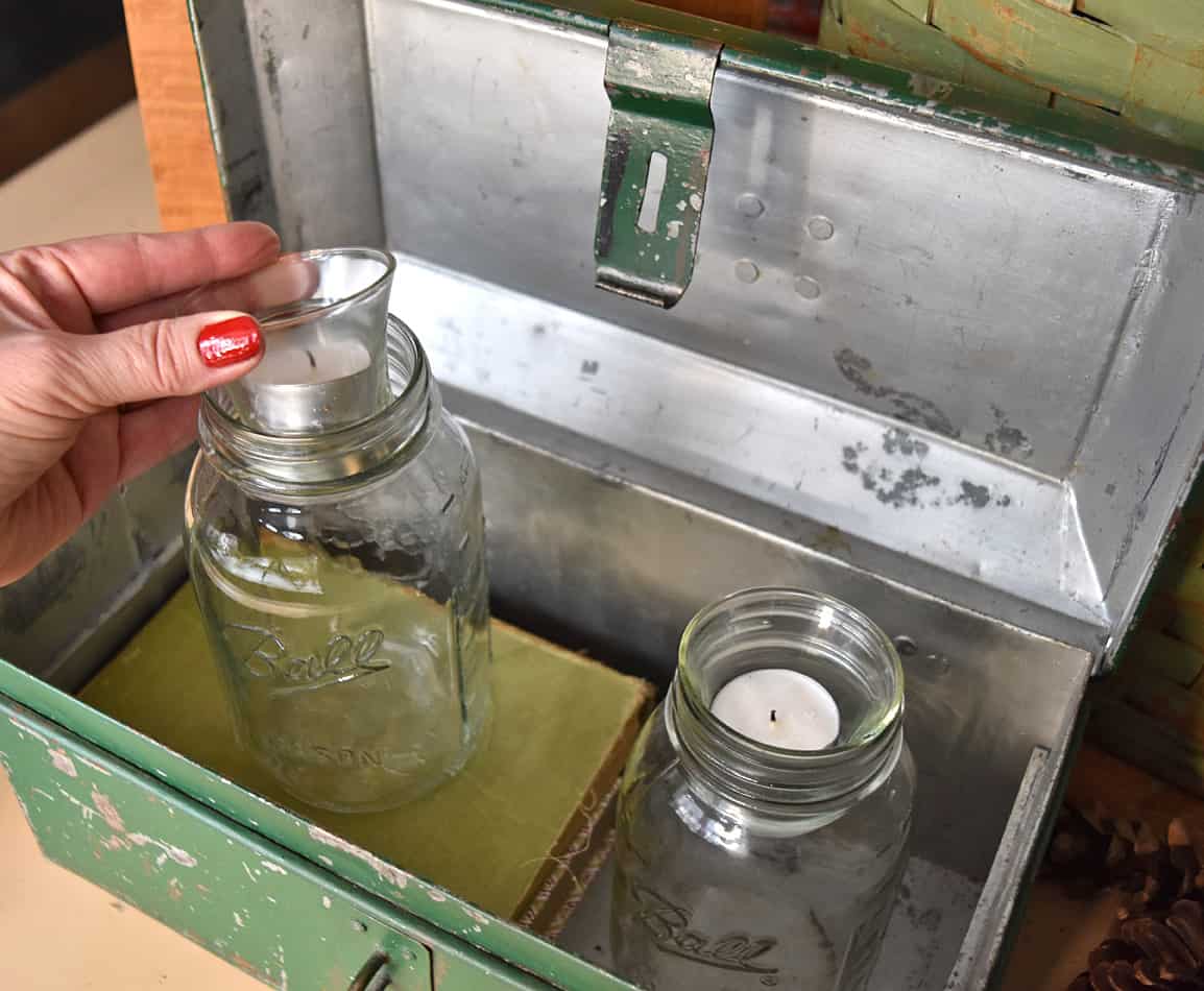 Easy DIY Vintage Tool Box Christmas Decor - Lora Bloomquist~Create & Ponder